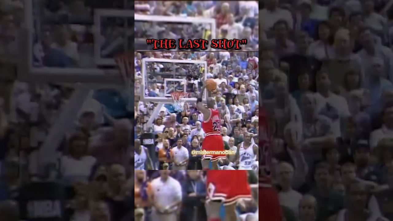 Michael Jordan Finals Last Shot.. 💛 - YouTube
