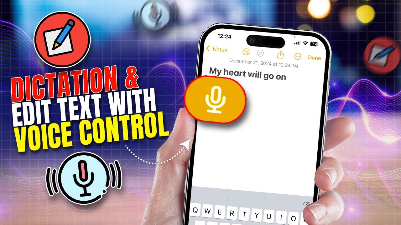 How to Use Dictation feature on iPhone |and How to use Voice to text on ...