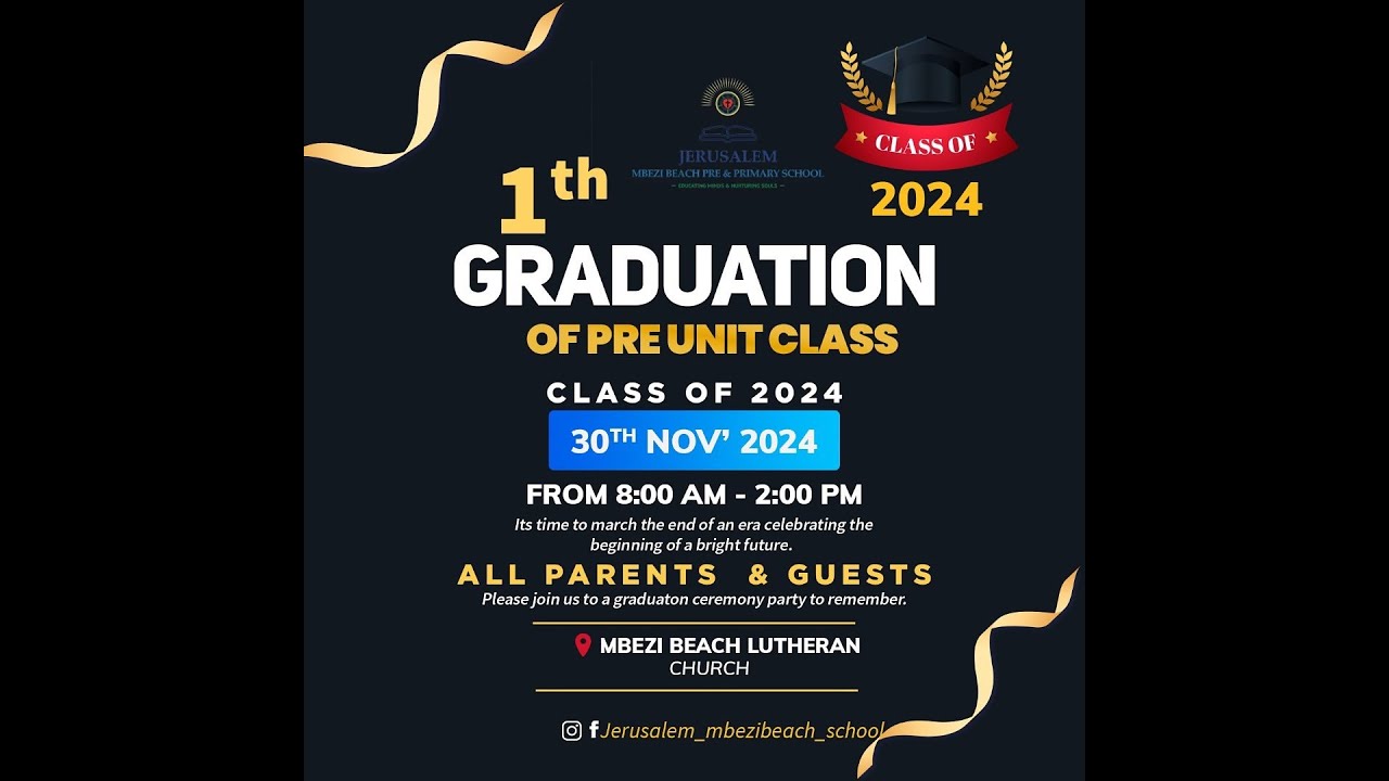 1st Graduation of Pre Unit class,(JERUSALEM MBEZI BEACH PRE& PRIMARY ...