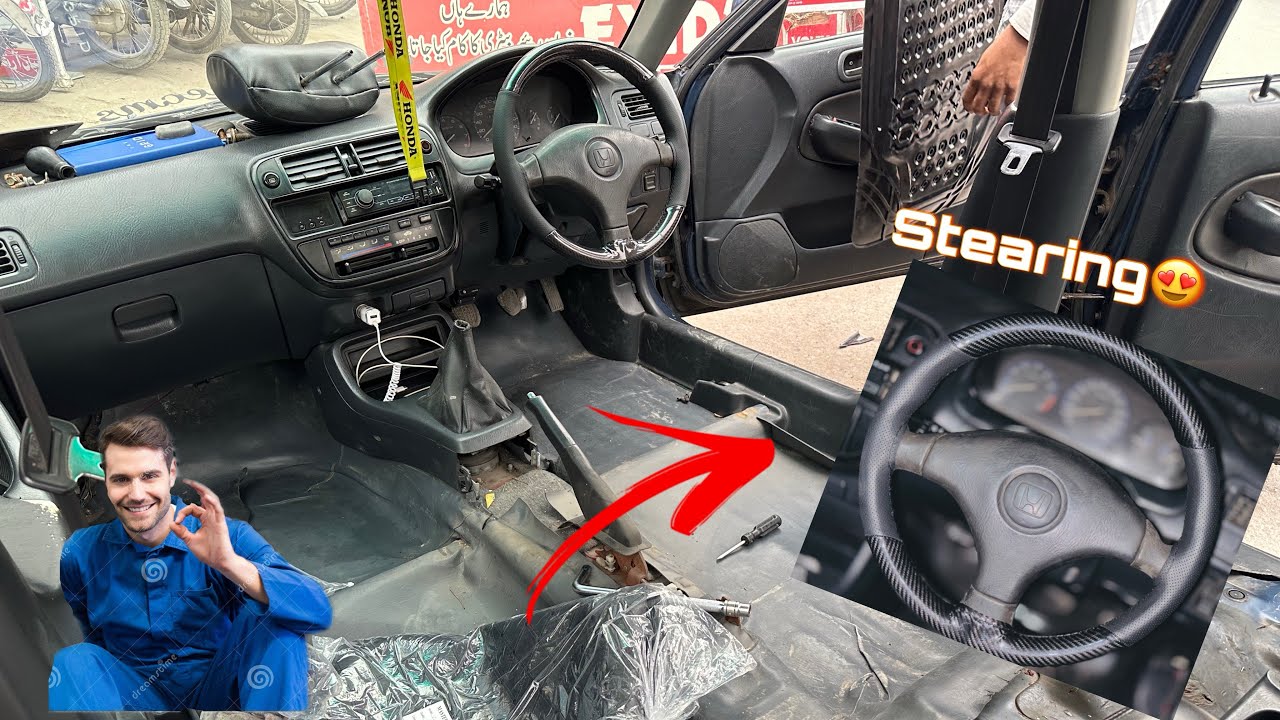 Civic EK interior Modifications Start | New floor mating carbon fiber ...