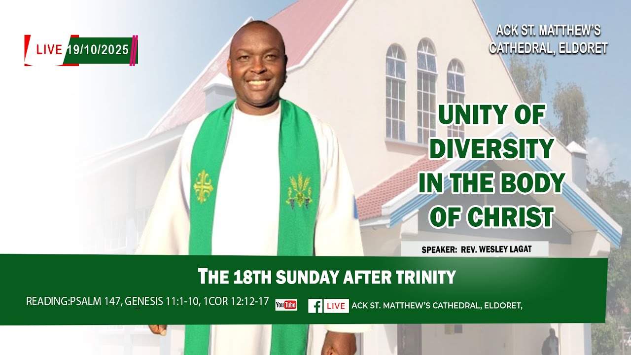 UNITY OF DIVERSITY IN THE BODY OF CHRIST / REV WESLEY LAGAT - YouTube