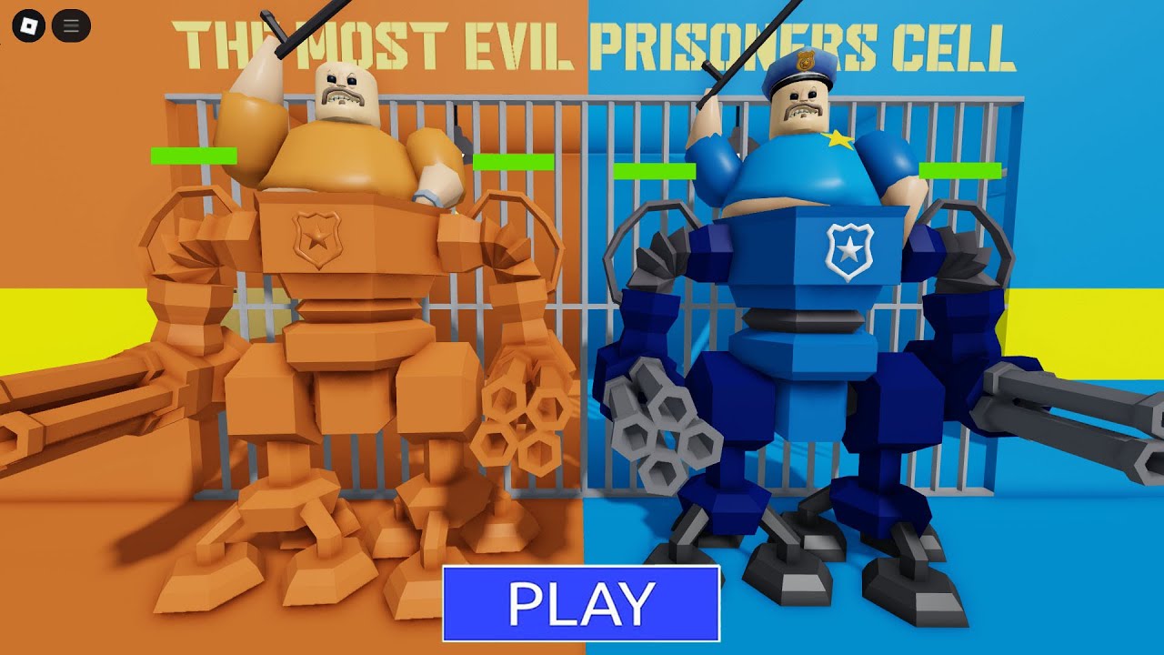 PRISONER ROBOT BARRY and POLICE ROBOT BARRY IN BARRY PRISON RUN! New ...