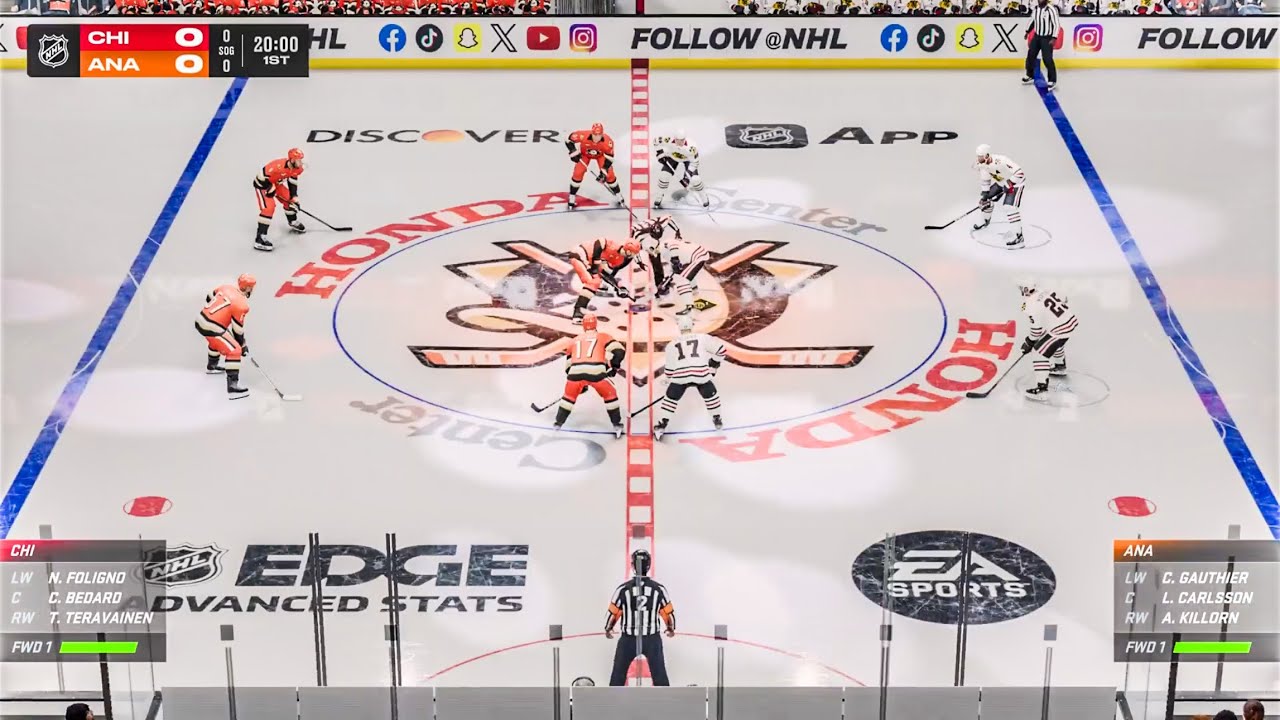 Anaheim Ducks vs Chicago Blackhawks 11/3/2024 NHL 25 Gameplay - YouTube