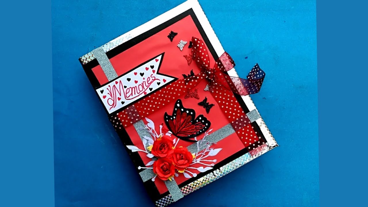 Scrapbook /how to make handmade beautiful scrapbook. - YouTube