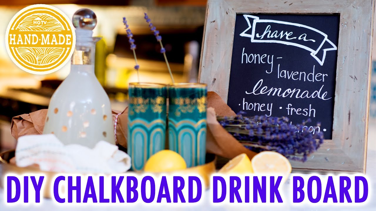 DIY Distressed Frame Drink Board - HGTV Handmade - YouTube