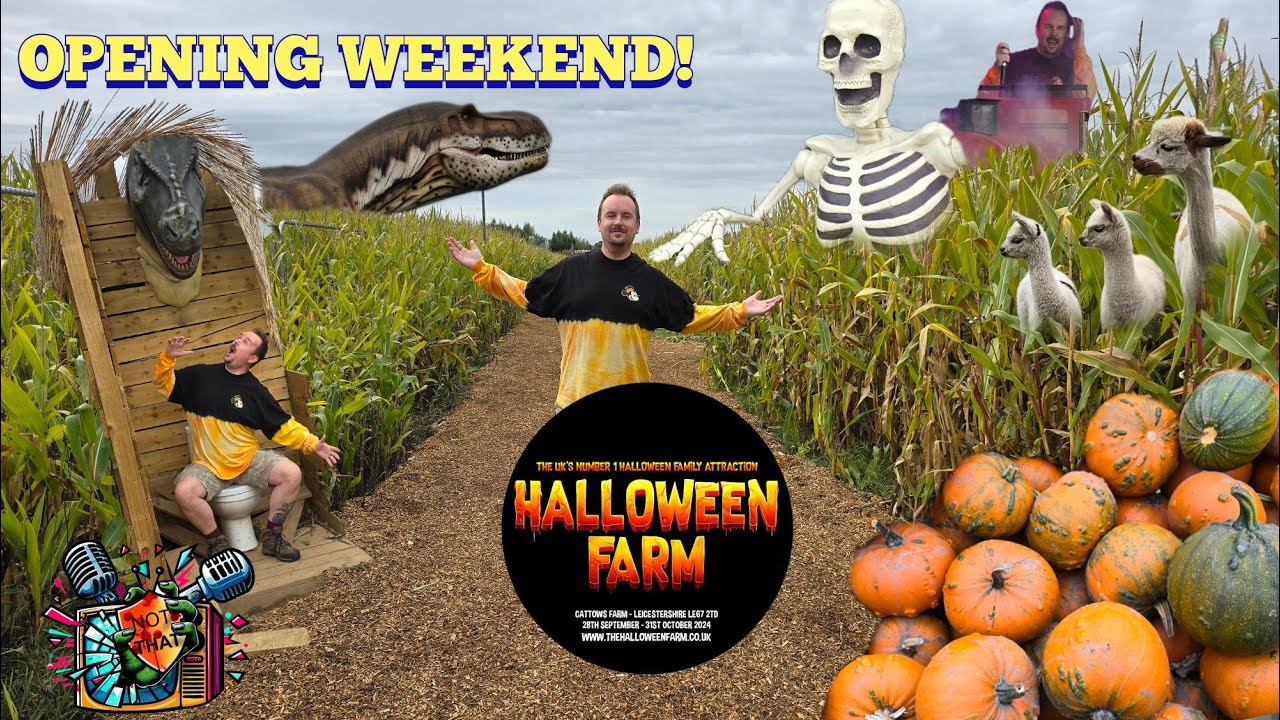Halloween Farm! Opening weekend - Corn Maze, Pumpkins, Dinosaurs, Ghost ...