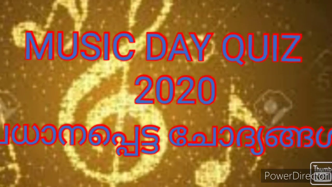 MUSIC DAY QUIZ - YouTube