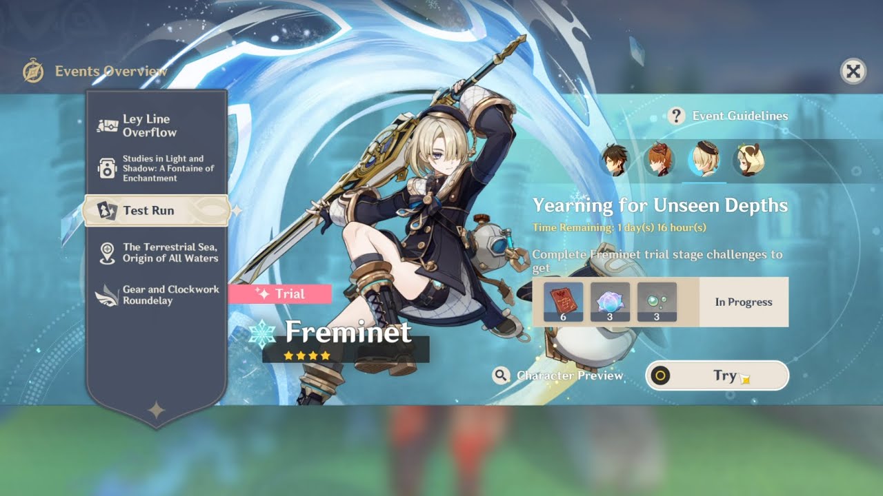 🌟 Meet the Spectacular New Character - Freminet in Genshin Impact! 🌟 ...