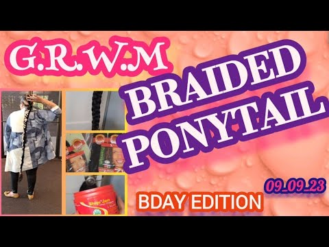 How To: Braided Ponytail || MERMAID 🧜🏾‍♀️ Edition 🧜🏿‍♂️ - YouTube