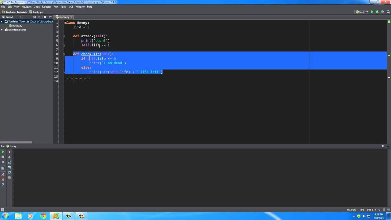 Python Programming Tutorial - 29 - Classes and Objects - YouTube