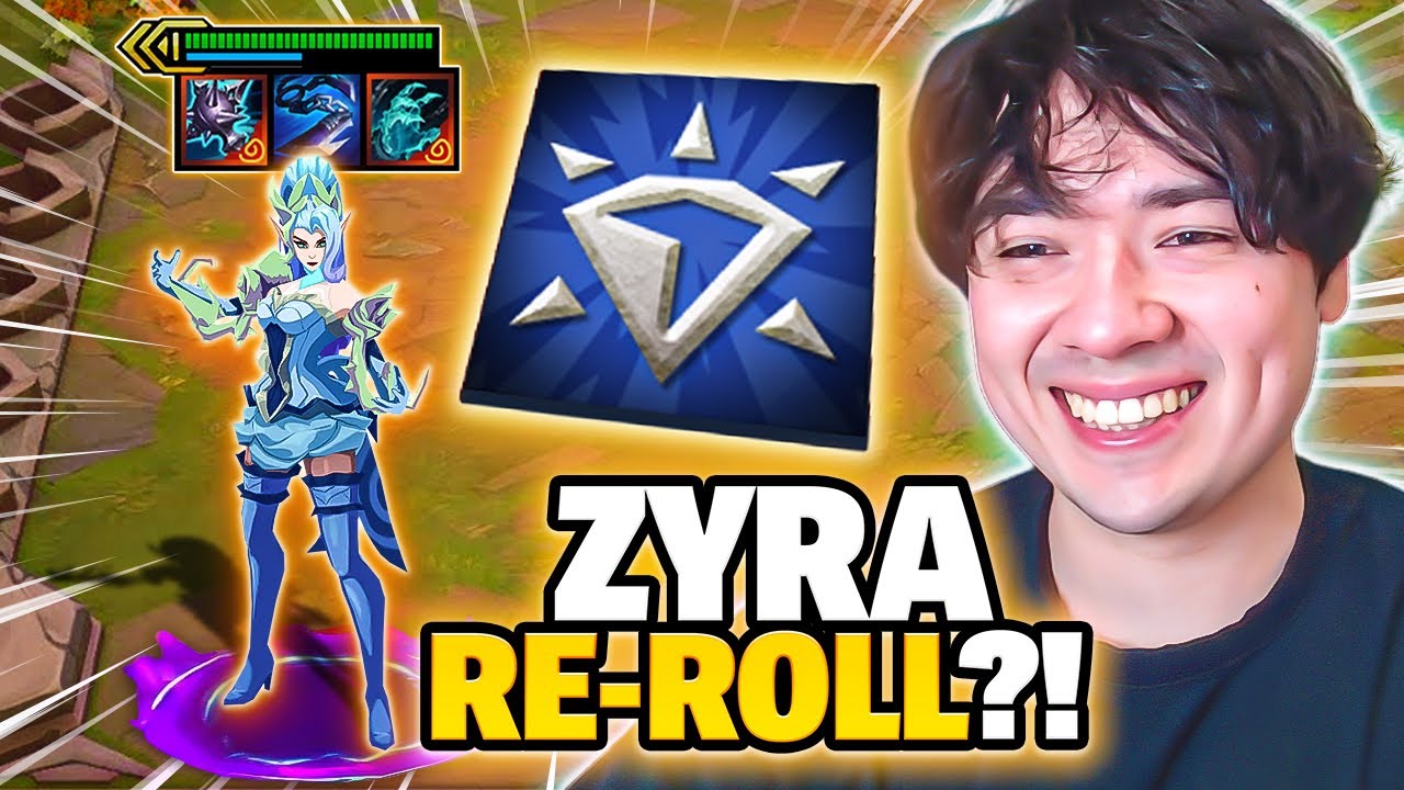 2-1 CRYSTAL GAMBIT EMBLEM?! TIME TO REROLL ZYRA! - YouTube