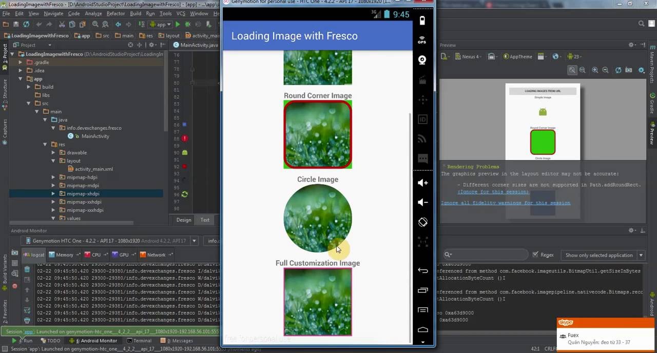 Android - Loading Image with Fresco demo - YouTube