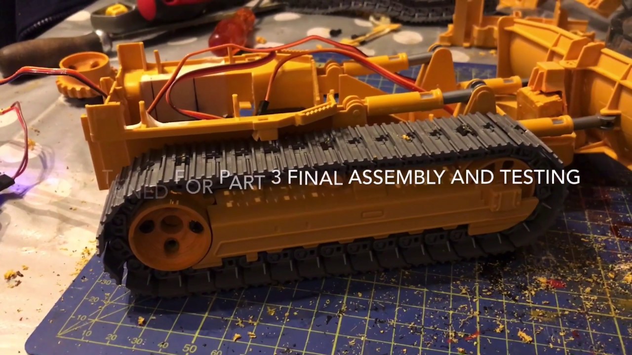 Bruder CAT D5 RC Conversion Part 2 Drive installation - YouTube