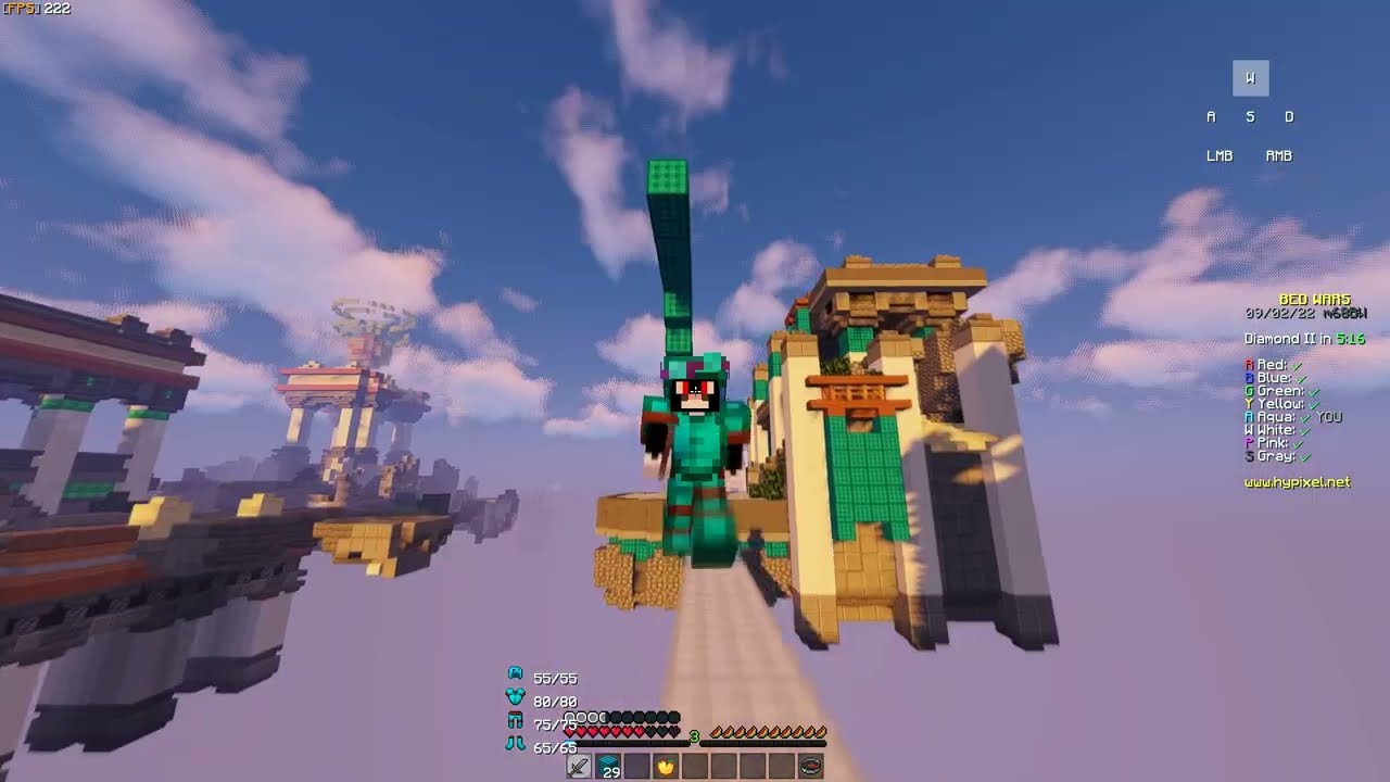 Finally Playing Hypixel Bedwars! (With Shaders!) - YouTube