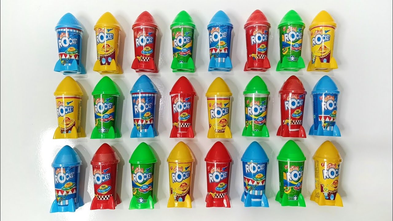 Lot's Of Mini Rocket 🚀 Candies with Free Gifts Inside | Surprises Toys ...