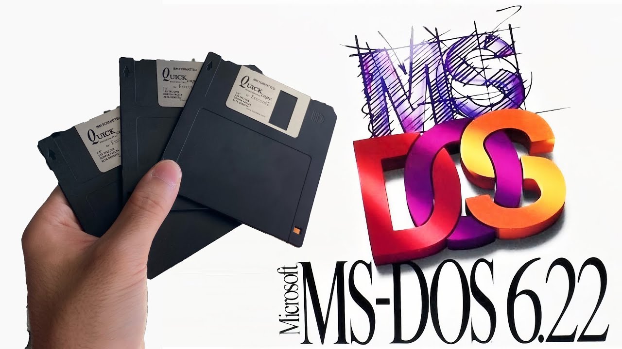 INSTALLO MS-DOS DAI FLOPPY NEL 2023! - YouTube