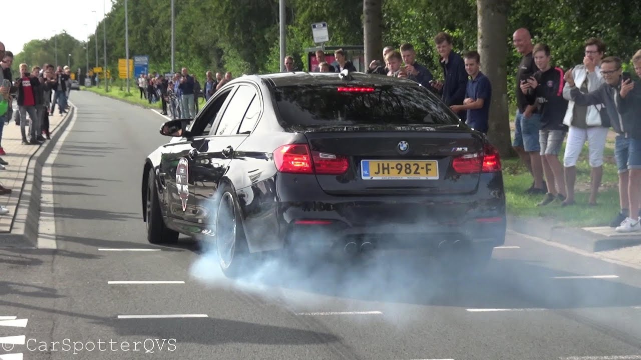Supercar Accelerations + DONUTS!! - M6 GT3, Aventador Akrapovic, GT2 RS ...
