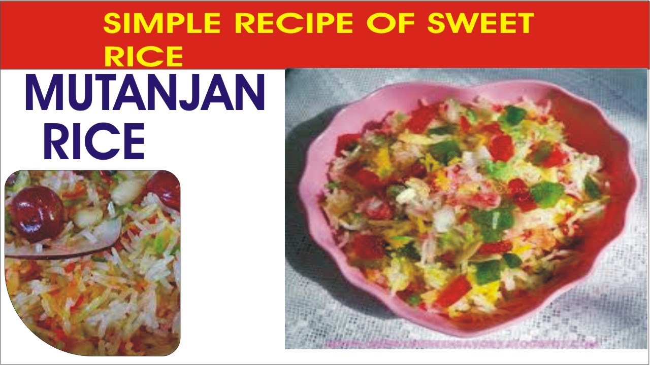 Sweet rice Multi colour with Shahreen|Mutanjan rice recipe|Sweet rice ...
