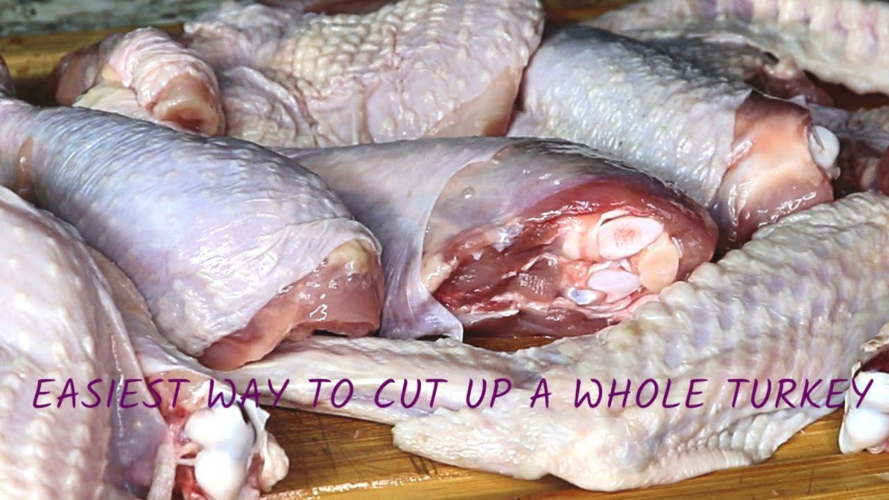 How To Cut Up A Whole Turkey | Thanksgiving Turkey - YouTube