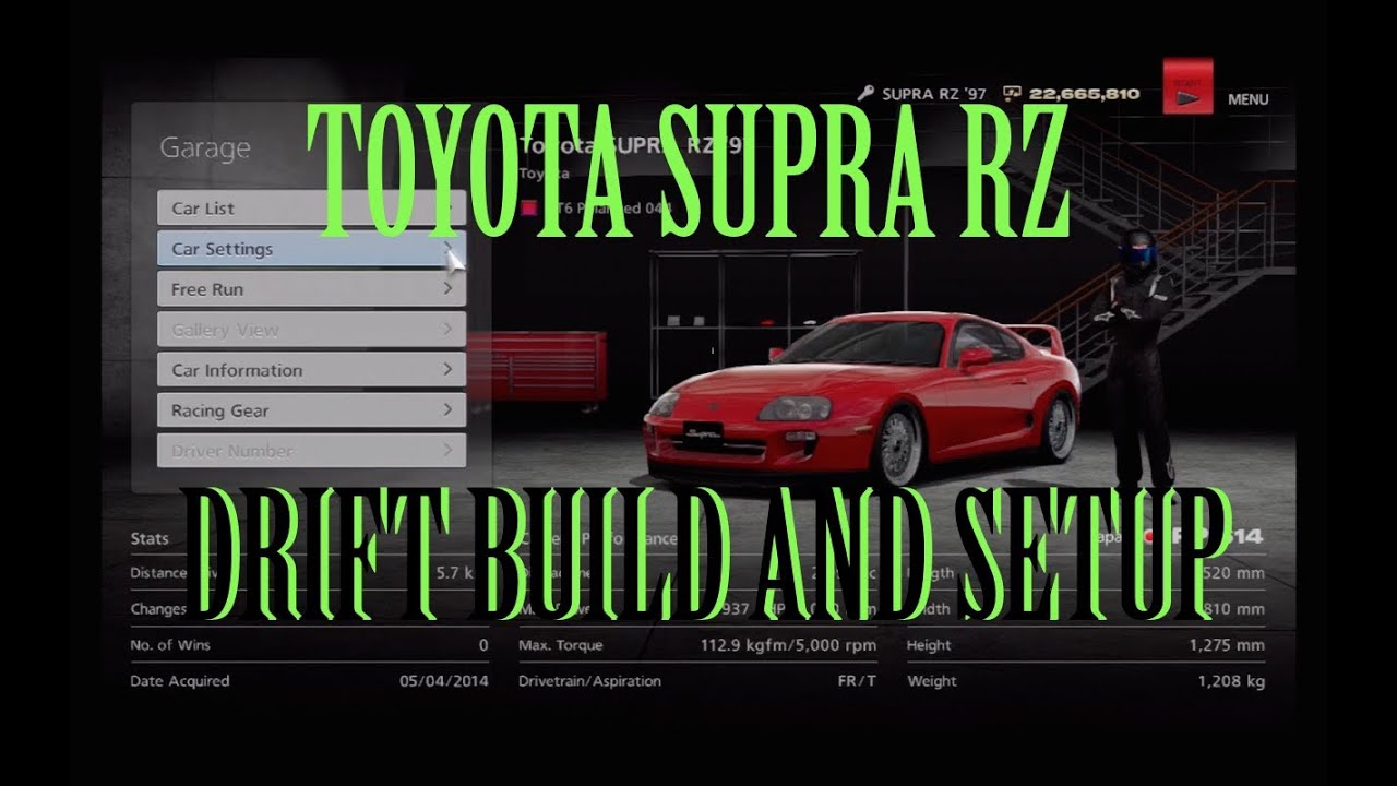 GT6 DRIFT BUILD | Toyota Supra RZ drift build [gran turismo 6] - YouTube