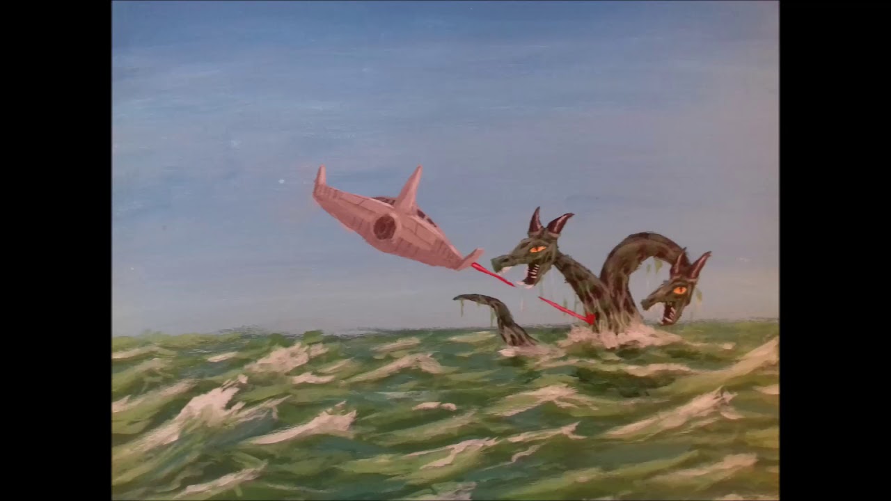 Sea Monster Acrylic Painting - YouTube