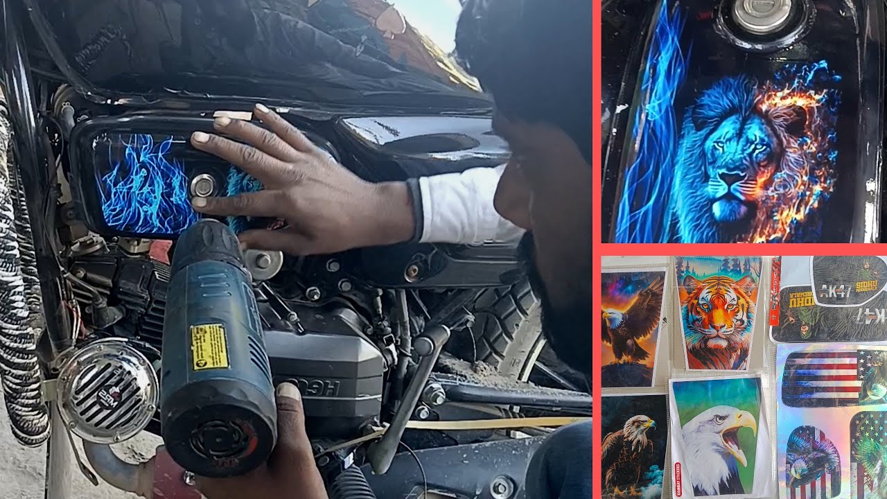 Splendor Utility Box & Petrol Tank New Trending Sticker | Splendor Bike ...