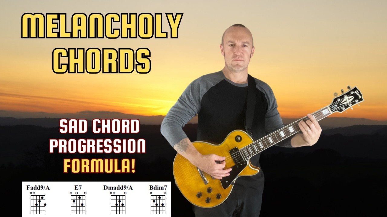 Melancholy Chord Progression Guitar [MOODY Chords in 1 MINUTE!] - YouTube