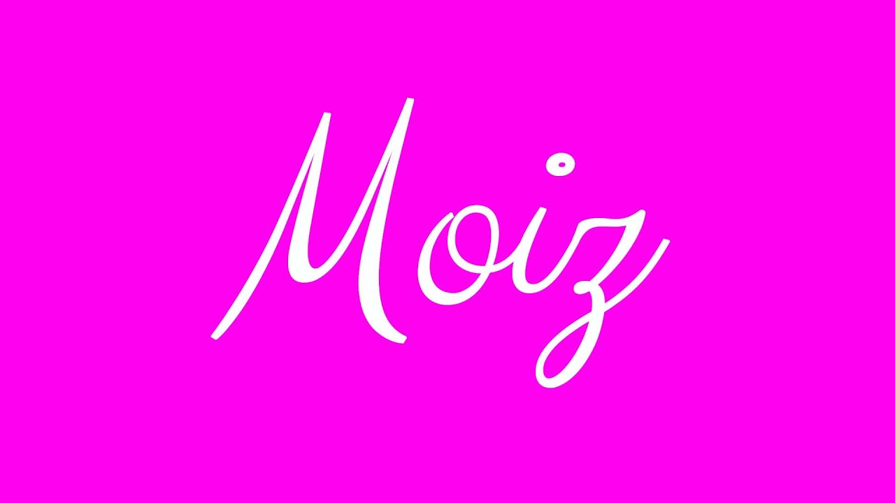 Moiz English Cursive Handwriting Tutorial - YouTube