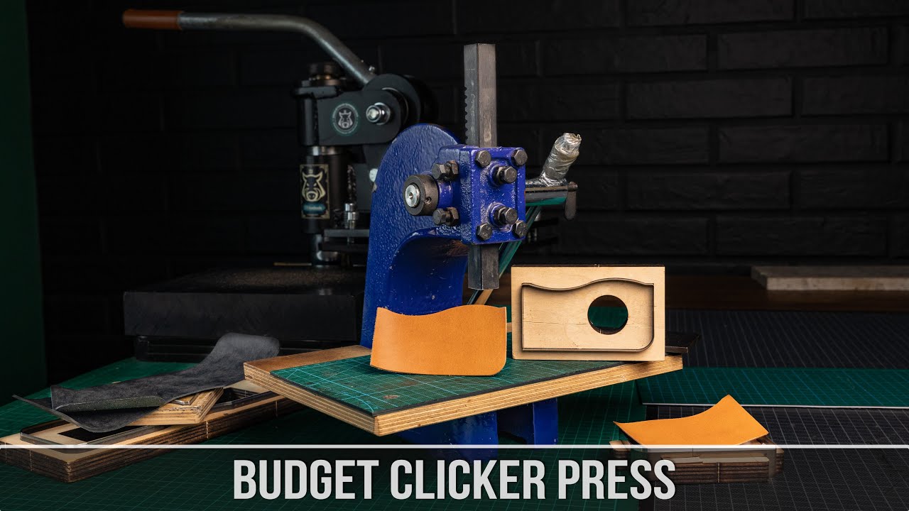 Budget clicker press for leather craft🏗️ - YouTube
