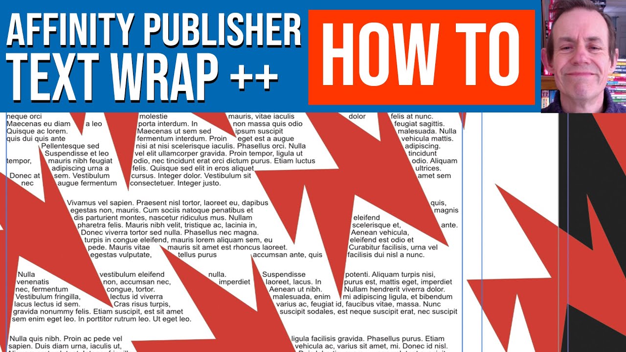 Affinity Publisher : Text Wrap (Combined With Photo Brushes Patterns ...