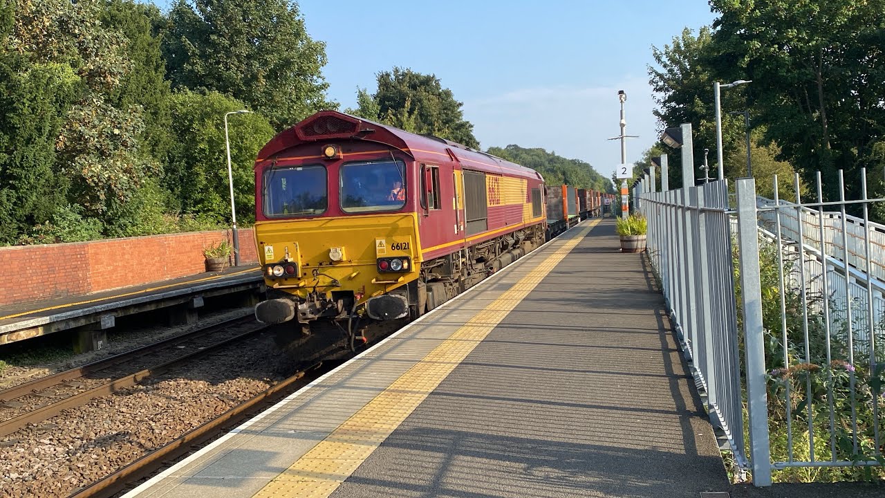 66121 D B cargo 4E25 Plasmor wagons 16:54 13E Lea Road 6/9/2024 - YouTube
