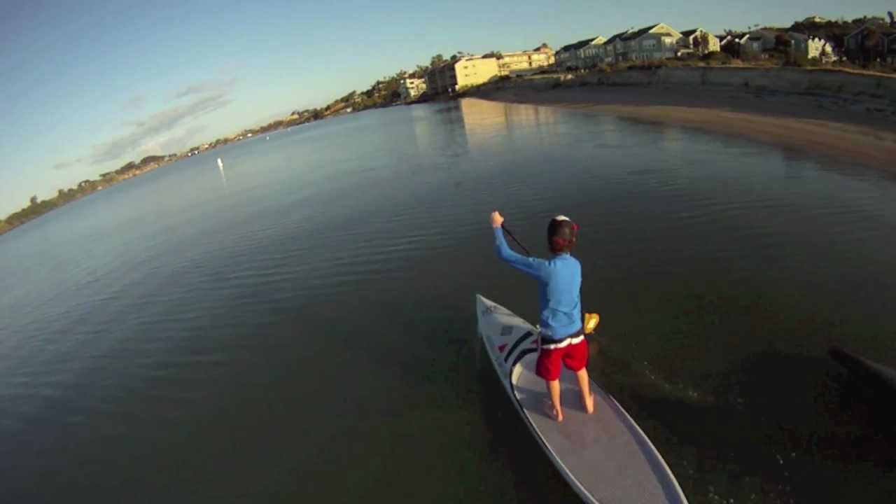 Lagoon SUP from up - YouTube