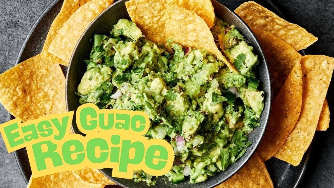 EASY 5 INGREDIENT GUACAMOLE | GUACAMOLE RECIPE | COOKING TUTORIAL ...
