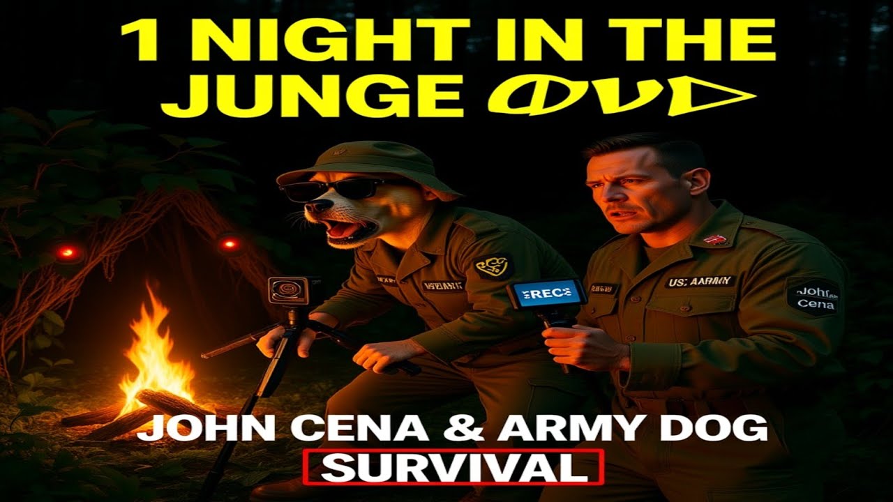 Night Survival with John Cena & My Talking Army Dog 🐾🔥 | Jungle ...