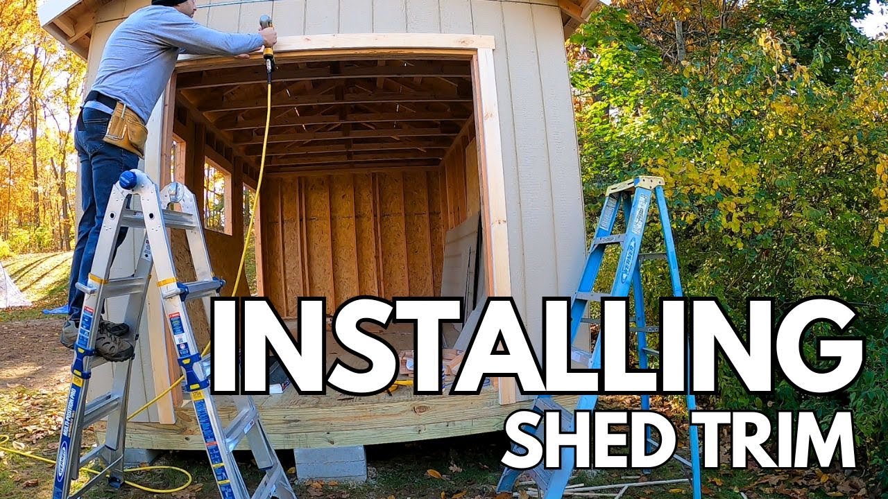 How To Install Shed Trim - YouTube