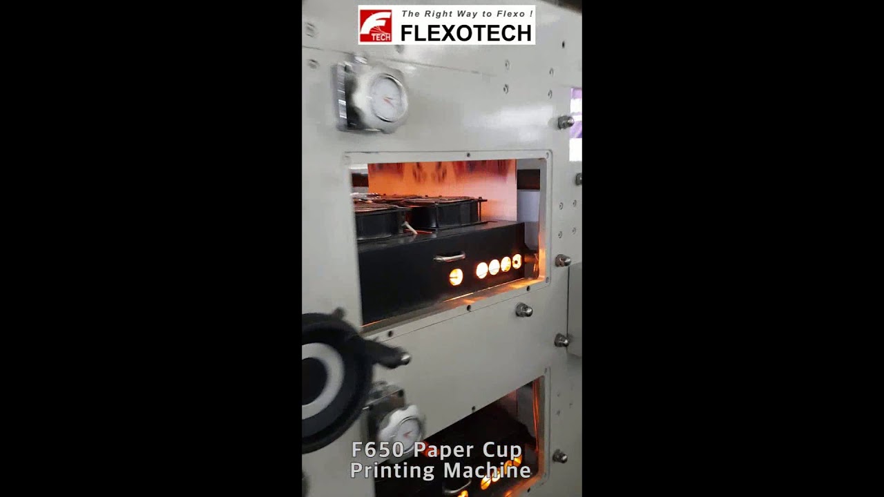 플렉소테크 Flexotech F650 Paper Cup Printing Machine - YouTube