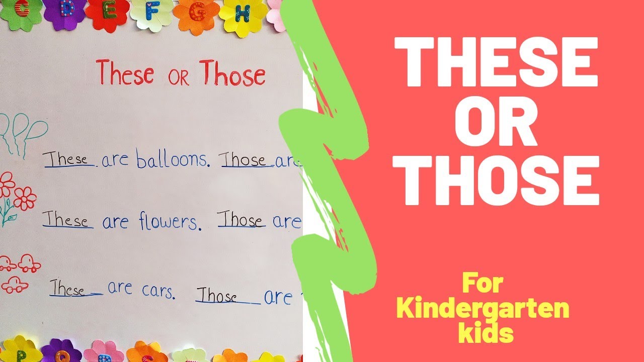 THESE Or THOSE Easy Way To Teach Pre school Kids How To Teach Kids THESE Or THOSE Easy Way To Teach Pre school Kids How To Teach Kids