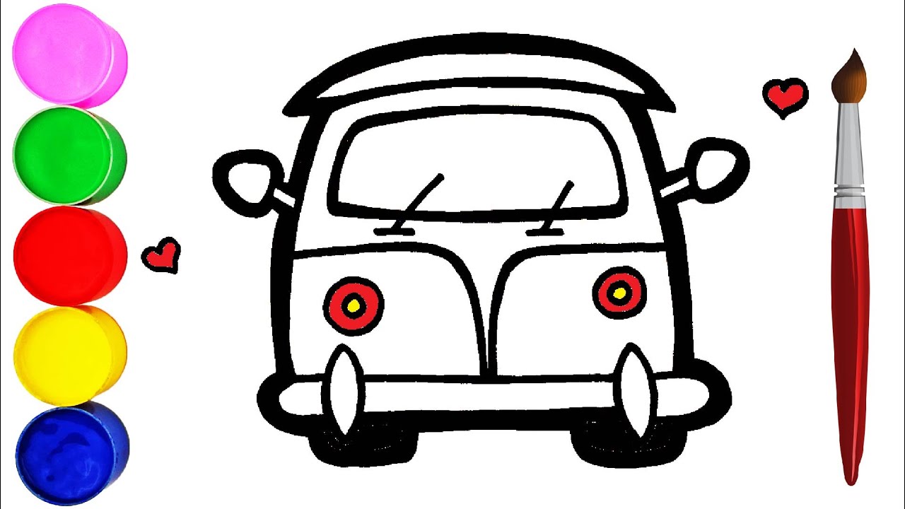 Bus Zeichnen und Malen für Kinder - YouTube