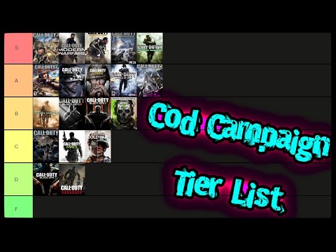 The Perfect Cod Campaign Tier List! - YouTube