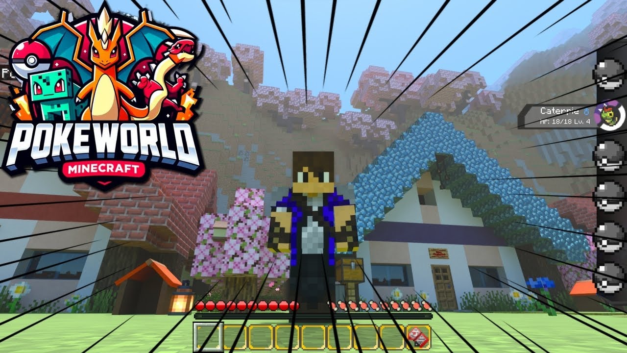Atrápalos a todos | POKEWORLD | Ep.1 | #minecraft #pokemon #bedrock # ...