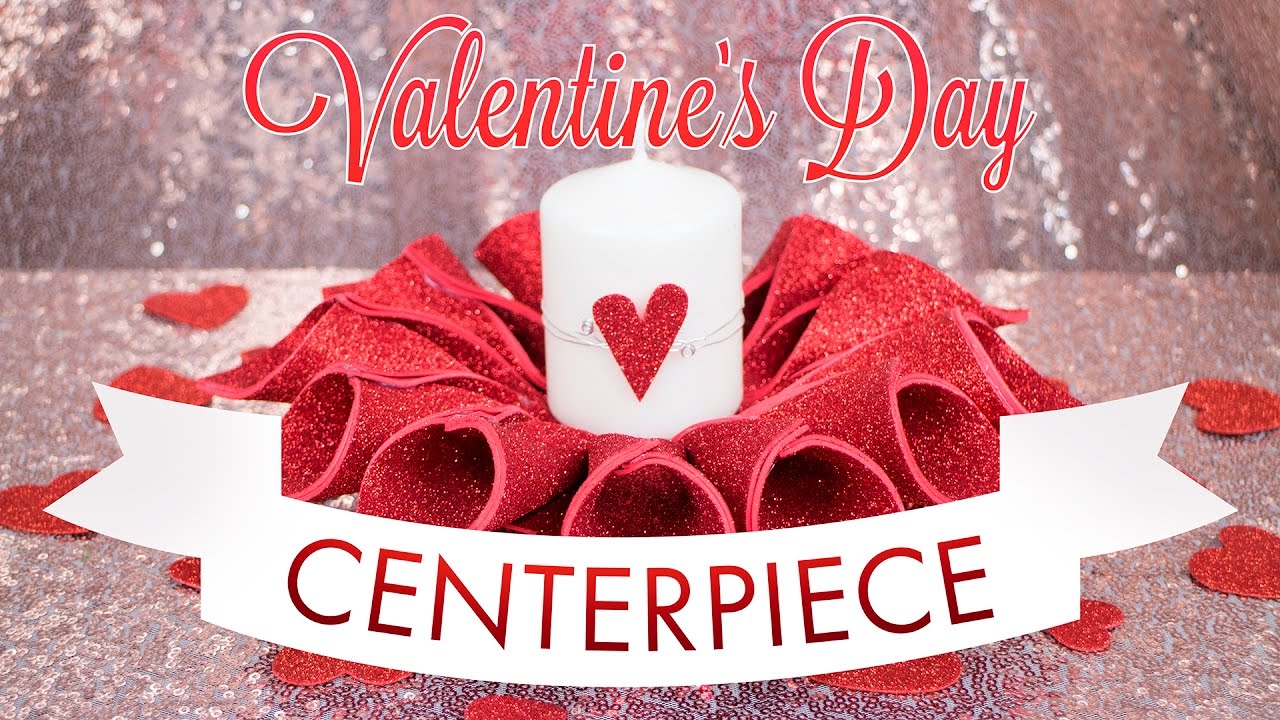Valentine's Day DIY Candle Centerpiece | BalsaCircle.com - YouTube