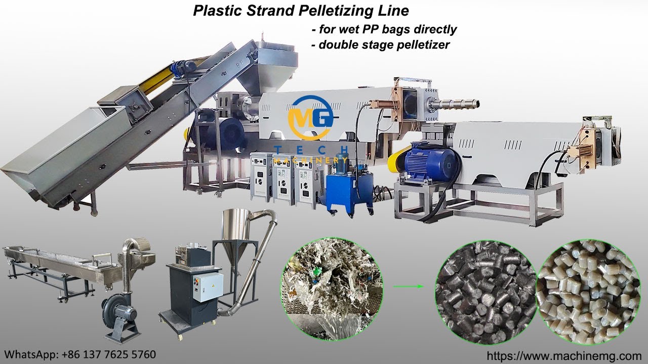 How good plastic strand pelletizer for pelletizing wet crushed PP jumbo ...