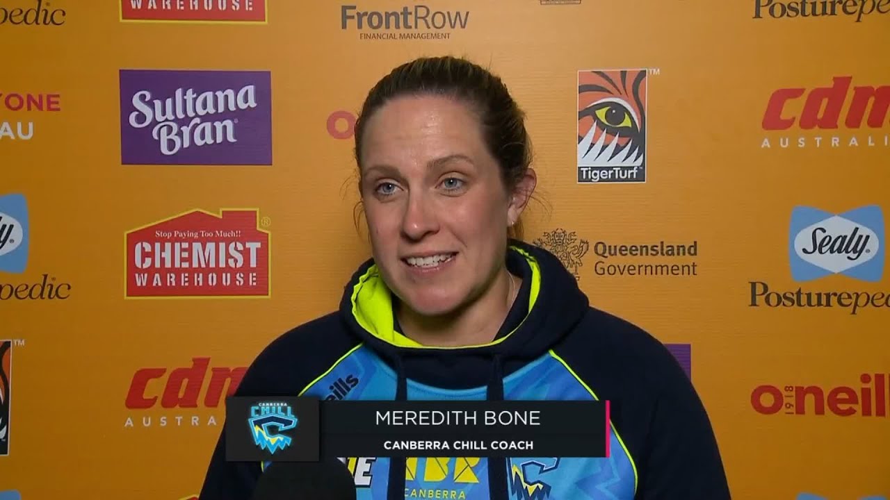 Post Match Round 2 - Canberra Chill Women's Head Coach Meredith Bone ...