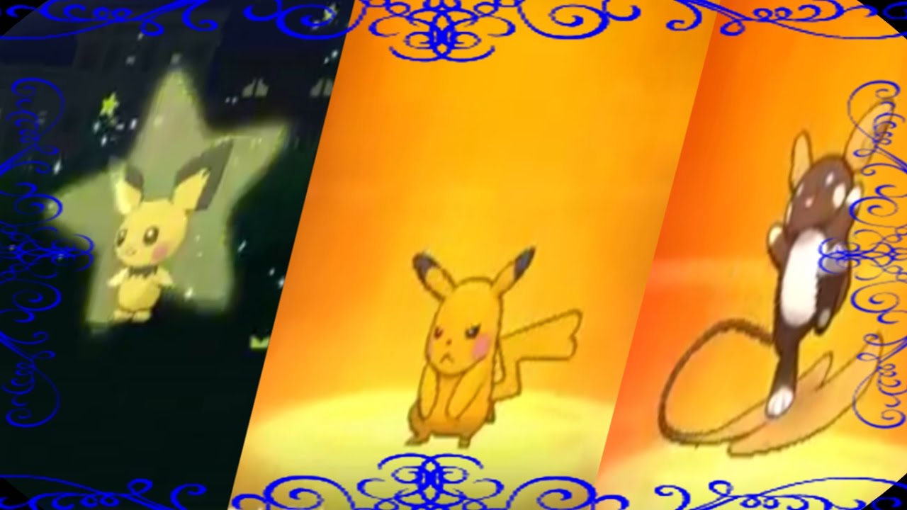 Pokemon Shiny Alola Pichu - Pikachu - Raichu - Live Reaktion - - YouTube