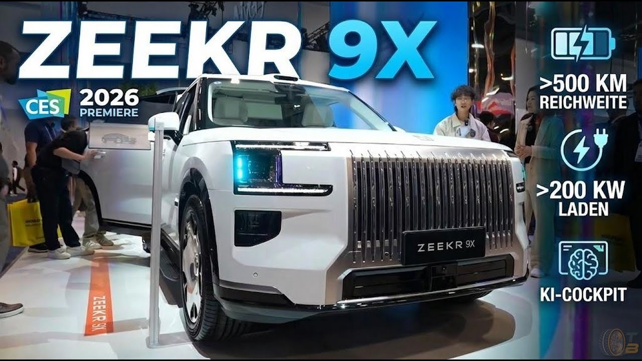 Zeekr 9X auf der CES 2026 – alle Details zum neuen E-Crossover - YouTube