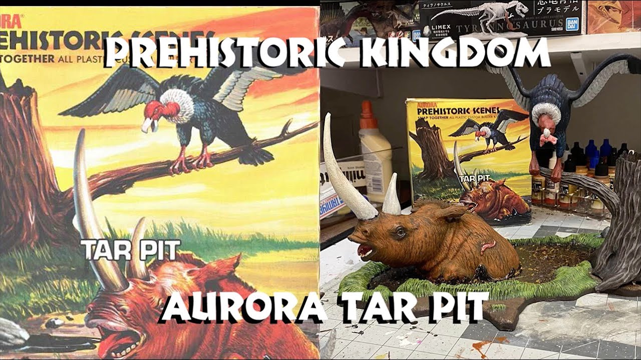 Aurora Prehistoric Scenes Tar Pit - YouTube