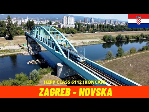 Cab Ride Zagreb - Sisak - Novska (Croatian Railways, Croatia) - train driver's view in 4K