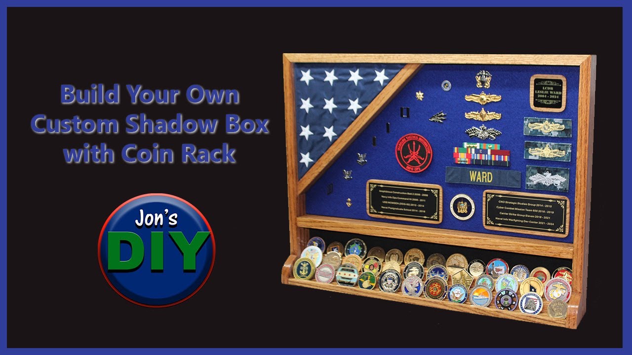 Build Your Own Shadow Box with Coin Rack - YouTube