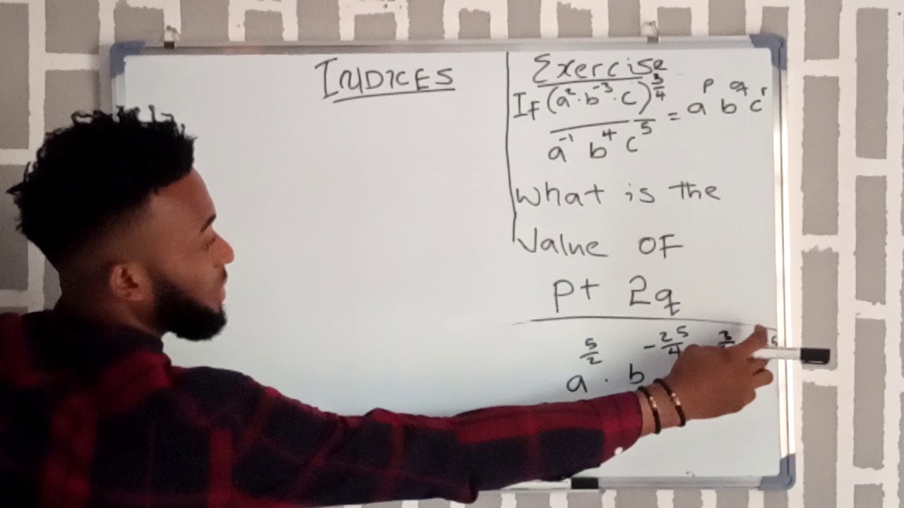 Easy Maths Indices Exercise - YouTube