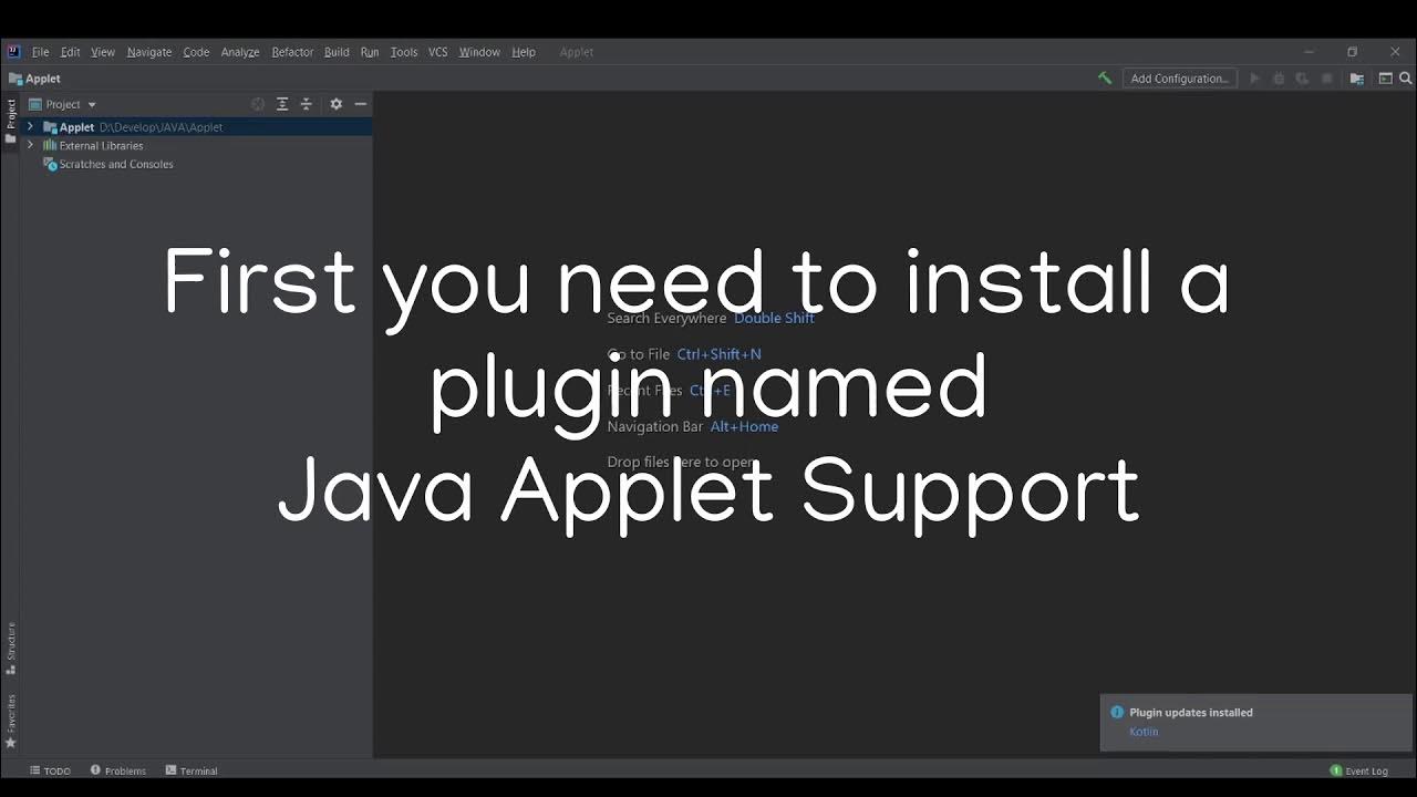 How to run an Applet program in Intellij IDEA - YouTube